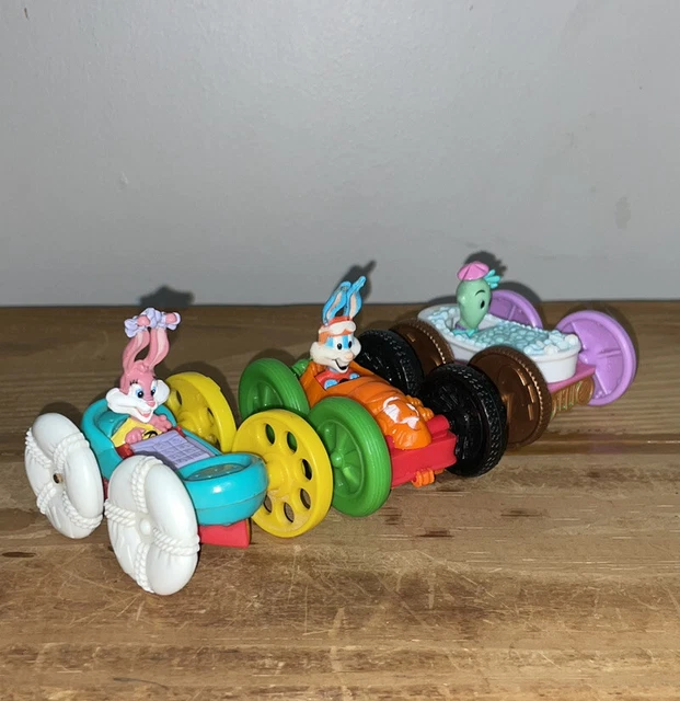 VINTAGE TINY TOONS Flip Cars warner bros McDonald's Happy Meal Toy Lot ...