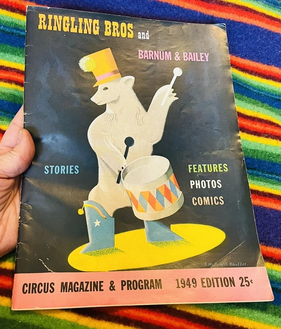 1949 RINGLING BROS Barnum & Bailey circus magazine program Vintage ...