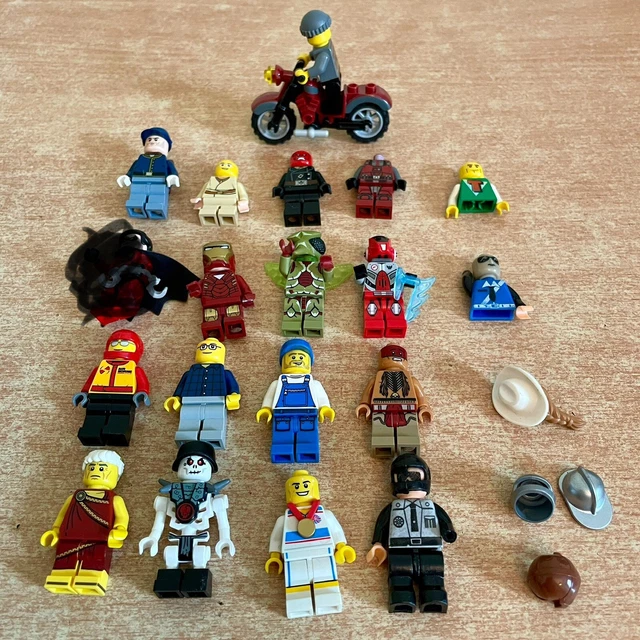 LEGO MINIFIGURE JOBLOT Bundle - 20 x Random Figures Motorbike Skeleton ...
