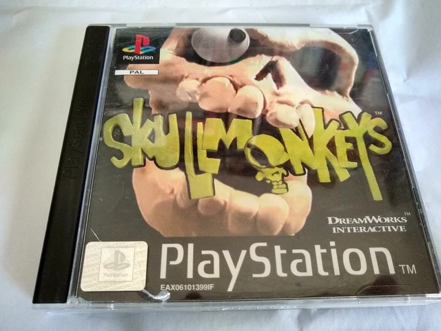 PS1 SKULLMONKEYS SKULL Monkeys in scatola PAL Versione UK #1 EUR 70,24 ...