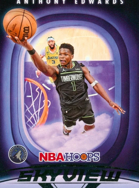 ANTHONY EDWARDS 2023-24 Hoops Skyview Minnesota lupi di legno #9 EUR 2 ...
