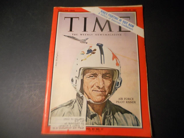 AIR FORCE PILOT James Robinson RISNER 23 avril 1965 TIME Magazine ...
