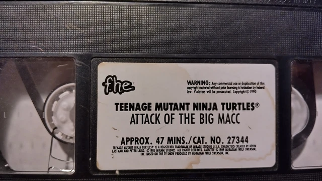 VINTAGE TEENAGE MUTANT ninja turtle movie vhs NO CASE £17.76 - PicClick UK