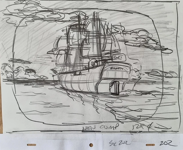 RARE SIMPSONS TV Show Original Background Animation Art Cel Drawing ...