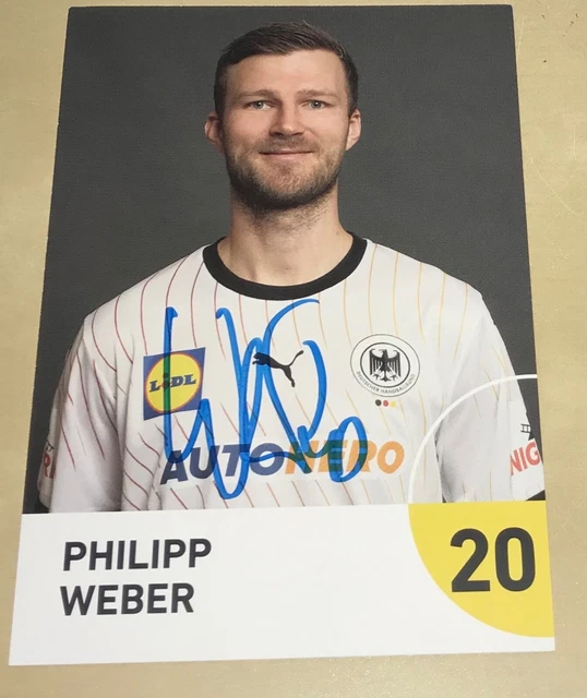 PHILIPP WEBER ORIGINAL signierte Autogrammkarte DHB Deutschland Handball #15 EUR 9,99 - PicClick DE