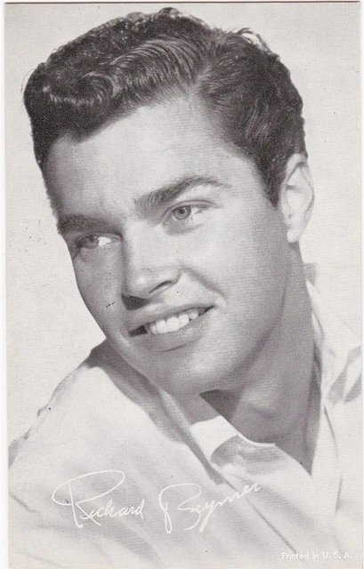 EXHIBIT CO. ARCADE ACTOR CARD 1960's RICHARD BEYMER!! RARE, POPULAR ...