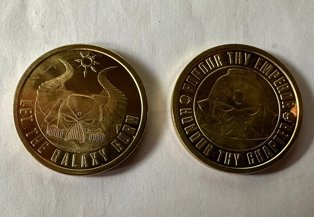SPACE MARINE & Chaos Space Marine Imperial Credits COINS Warhammer ...