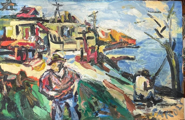 CARLO CAROLI /1920-2008) Sorrento, Fine Anni '50, Firmato Olio Su ...