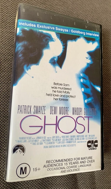 1990 GHOST VHS Patrick Swayze Demi Moore Whoopi Goldberg 90s Drama ...