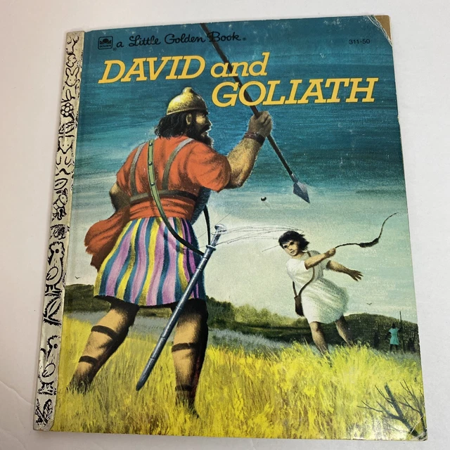 A LITTLE GOLDEN Book DAVID AND GOLIATH Barbara Shook Hazen ROBERT J ...
