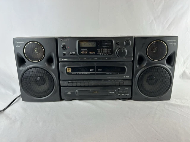 RARE VINTAGE 1990S 90s Square Panasonic Boombox 4 Band Equalizer S-XBS ...