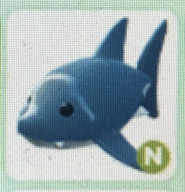 A NEON SHARK, Legendary pet from Ocean Egg 2021 (out-of-game) EUR 12,12 ...