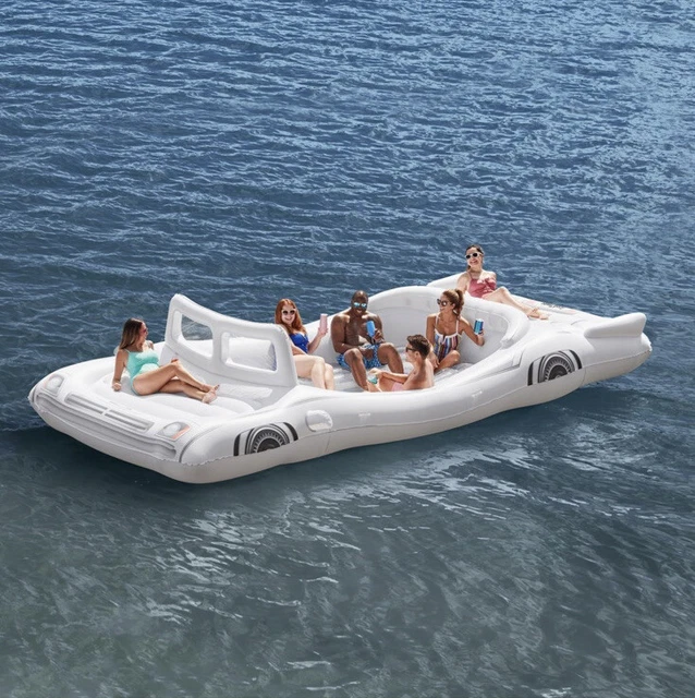 MEMBER'S MARK INFLATABLE Vintage Cruiser Floating Island Six Person ...