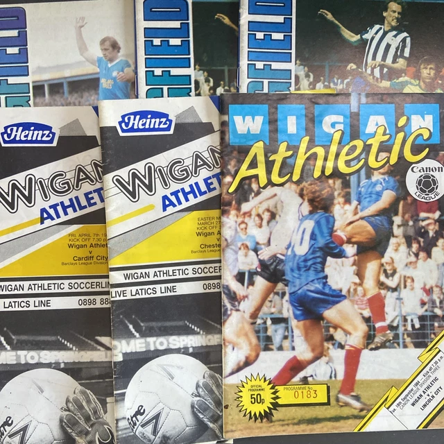 30 X Wigan Athletic Homes(All Different 70`s - 2000) Nice Little ...