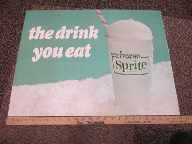 SPRITE FROZEN 1960S soda store sign diner movie theater Coca Cola WIRE ...