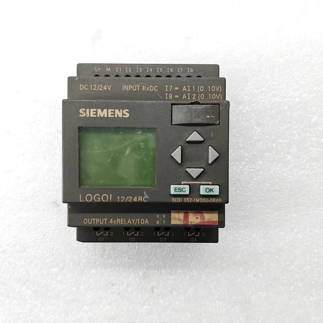 SIEMENS 6ED1052-1MD00-0BA5 LOGO 12/24RC Logic Display Module Fast Ship ...