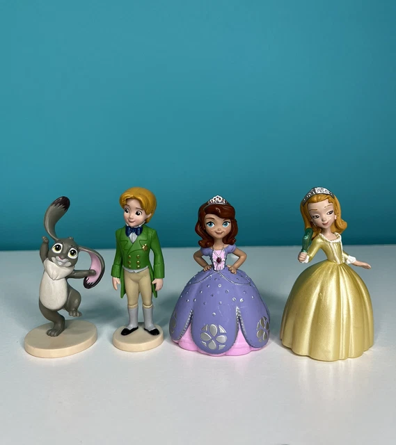 DISNEY PRINCESS SOFIA the First Sofia, Amber, James, Clover Figures ...
