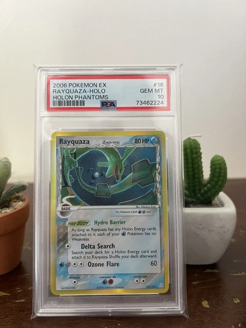 2006 RAYQUAZA EX Holon Phantoms Delta Species Holo 16/110 Psa 10 LOW POP EUR 337,50 - PicClick IT