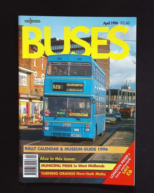 BUSES APRIL 1996 Rally Calendar Museum Guide London Pride – Ian Allan £ ...