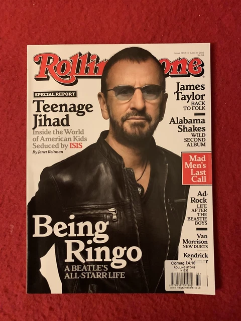 ROLLING STONE MAGAZINE Issue 1232 April 2015 Ringo Starr Beatles Cover ...