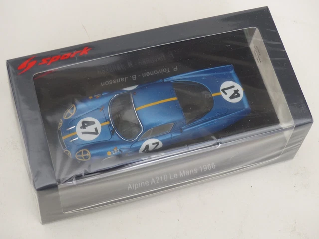 ALPINE A210 #47 des 24 Heures du Mans 1966 Spark S5476 1:43e Le Mans LM ...