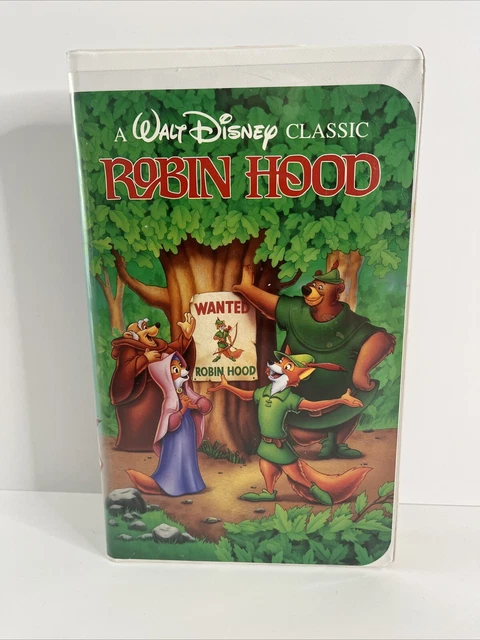 Walt Disney Robin Hood 1973 Vhs Black Diamond Classic Case 3 70