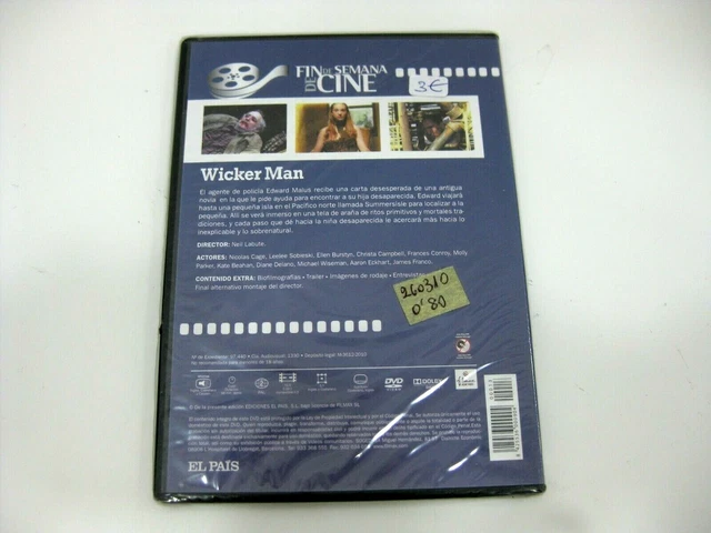 WICKER MAN DVD Nicolas Cage Scellé New EUR 14,85 - PicClick FR