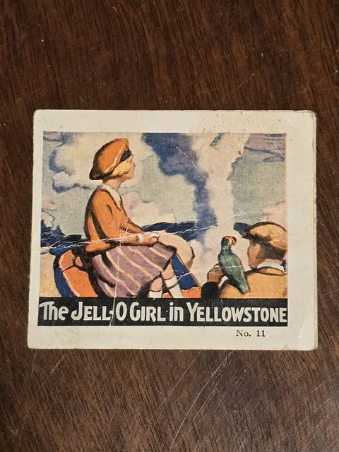 VINTAGE 1920S THE Jell-O Girl in YELLOWSTONE - No. 11 $4.99 - PicClick