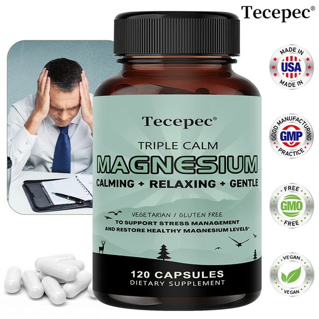 TRIPLE CALM MAGNESIUM Complex 150Mg - Improves Sleep, Stress and Mood ...