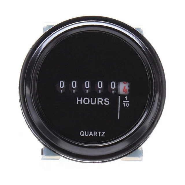 OPERATING HOUR COUNTER 52 mm hour counter 12V 24V tractor boat ...