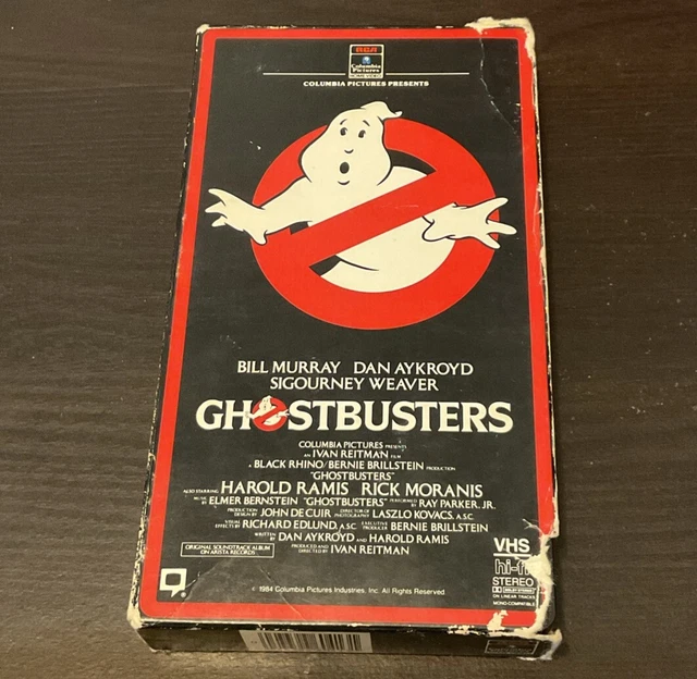 RARE GHOSTBUSTERS VHS RCA Columbia Pictures 1984/1985 Red Border 1st ...
