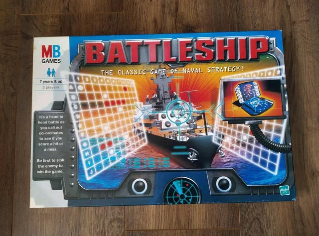 VINTAGE BATTLESHIP CLASSIC Board Game of Naval Strategy MB Games 1999 ...