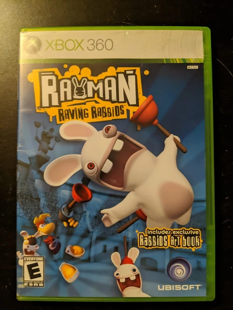 RAYMAN RAVING RABBIDS (Microsoft Xbox 360, 2007) Tested X360 523192-CVR ...