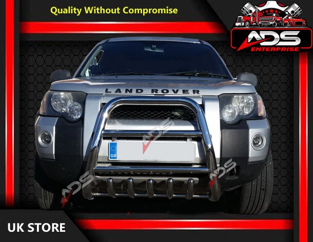 LAND ROVER FREELANDER Bull Bar Front Push Grille Nudge A-Bar 1998-2006 ...