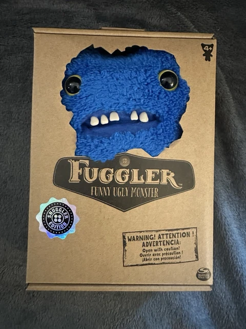 FUGGLER FUNNY UGLY Monster Gaptooth McGoo Blue Plush Toy Snuggler ...