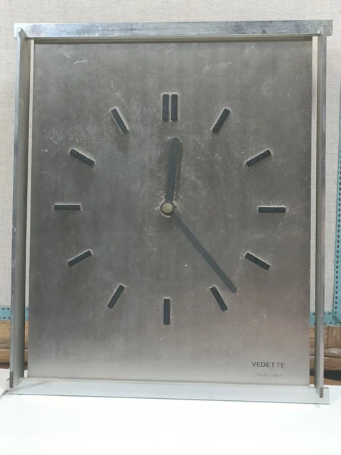 PENDULE VINTAGE VEDETTE Transistor aluminium années 70's EUR 5,00 - PicClick FR