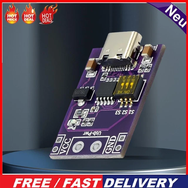 PD/QC/AFC POWER MODULE Type-C Charging Board For Phone Solar Fast Quick ...