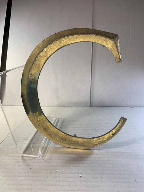 VINTAGE C 1950 Metal Store Front Sign Letter C Antique Five & Dime ...