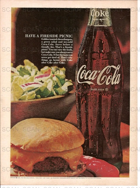MAGAZINE AD*- 1968 - Coca Cola / Coke - Scooter £6.29 - PicClick UK