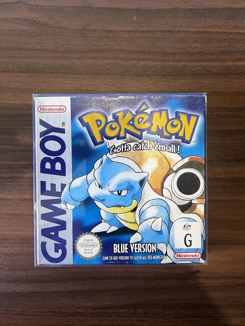 NINTENDO POKÉMON BLUE Version Boxed Game Boy Game With Box Protector ...