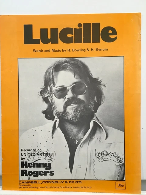 SPARTITI ORIGINALI 1977 UK #1 - Lucille - Kenny Rogers EUR 2,33 ...