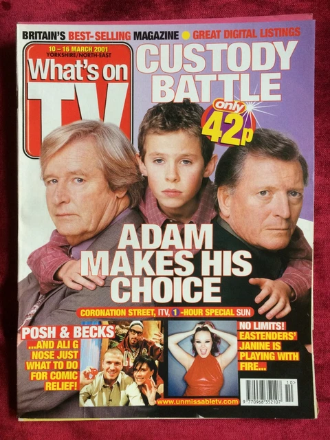 WHAT'S ON TV 10-March-2001 Nathaniel Parker Rick Astley Robert Taylor ...
