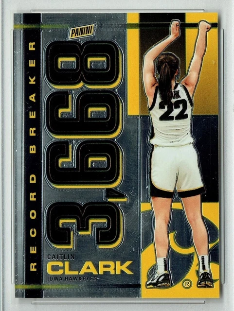 2024 PANINI CAITLIN Clark Collection Record Breaker 3368 Card- Iowa ...