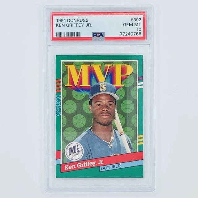 KEN GRIFFEY JR PSA 10 1991 Donruss #392 MVP Seattle Mariners EUR 94,42 ...