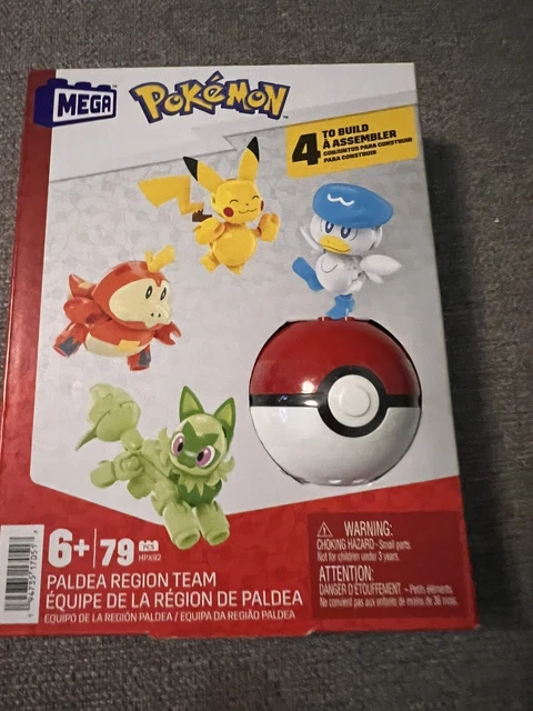 MEGA POKÉMON ACTION Figure Building Toys for Kids, Paldea Region - NEW ...