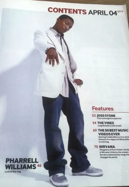 PHARRELL WILLIAMS 'WHITE jacket' magazine PHOTO/Poster/clipping 11x8 ...