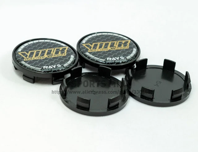 4X54MM VOLK RACING Emblems Wheel Center Caps Hubcaps Rim Caps Badges ...