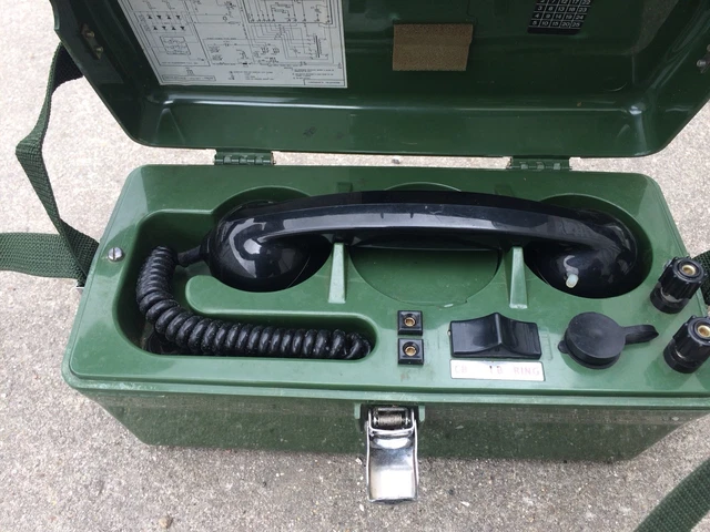 BRITISH ARMY FIELD Telephones - Set Of 10 Phones - Plus Line Laying D10 ...