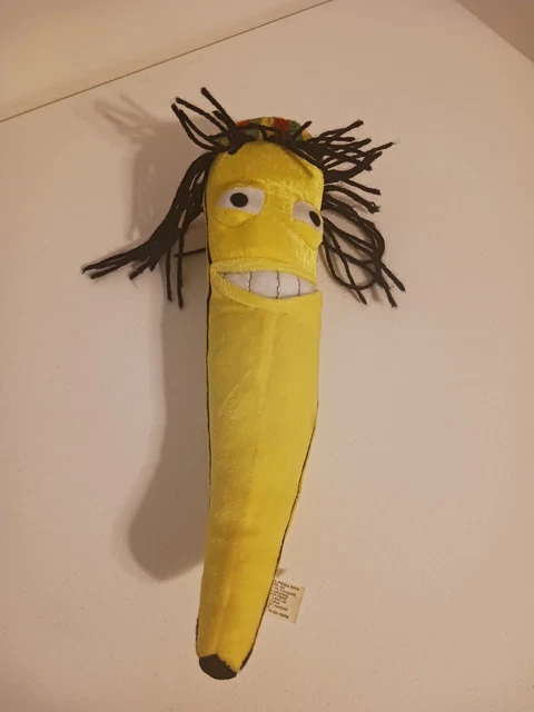 RARE 13” JAMAICAN Reggae Banana Stuffed Animal Plush Rastafarian Rasta ...