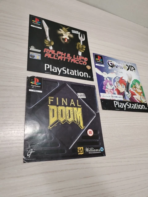 FRONT COVER PLAYSTATION 1,grandia, Ralph Lupo, Final Doom Ps1 EUR 45,00 ...